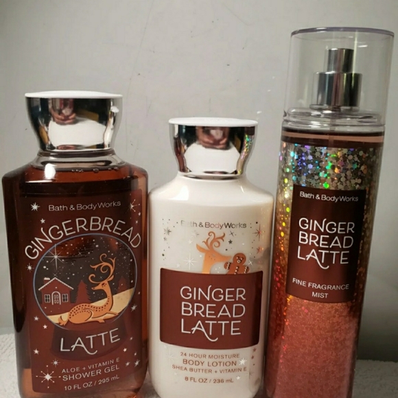 Bath & Body Works | Bath & Body | Gingerbread Latte Set Lotion Mist Gel ...